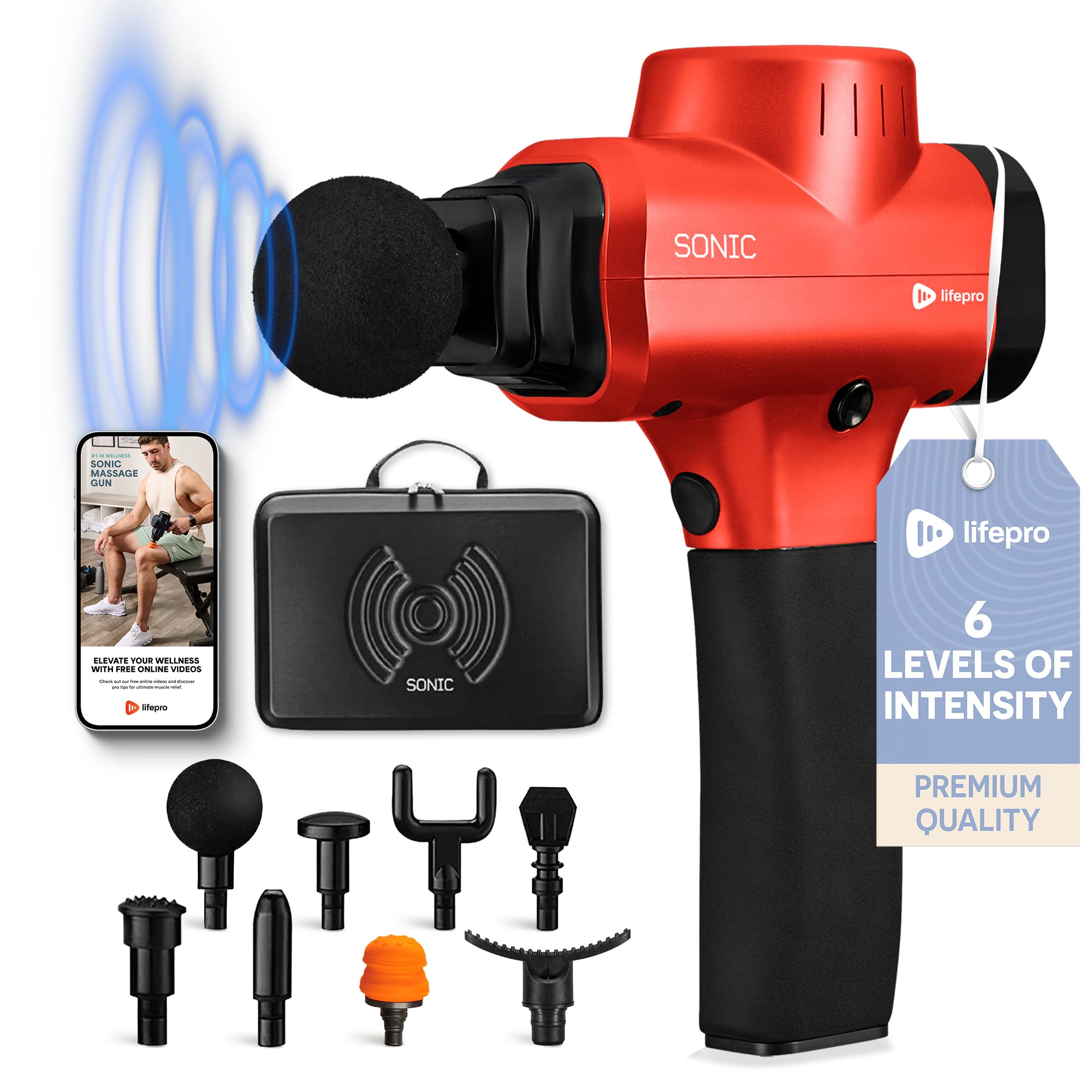 LifePro Massage Gun, Muscle Massager Gun, Massage Gun Deep Tissue ...