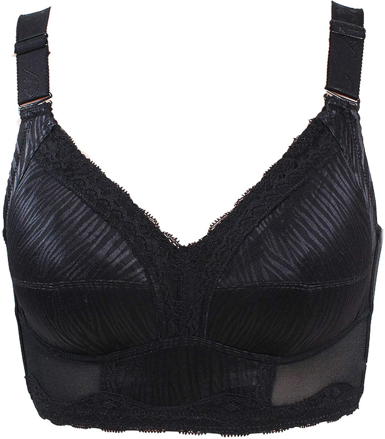 Womens Bra Full Cup Thin Underwear Plus Size Wireless Adjustable Bras B