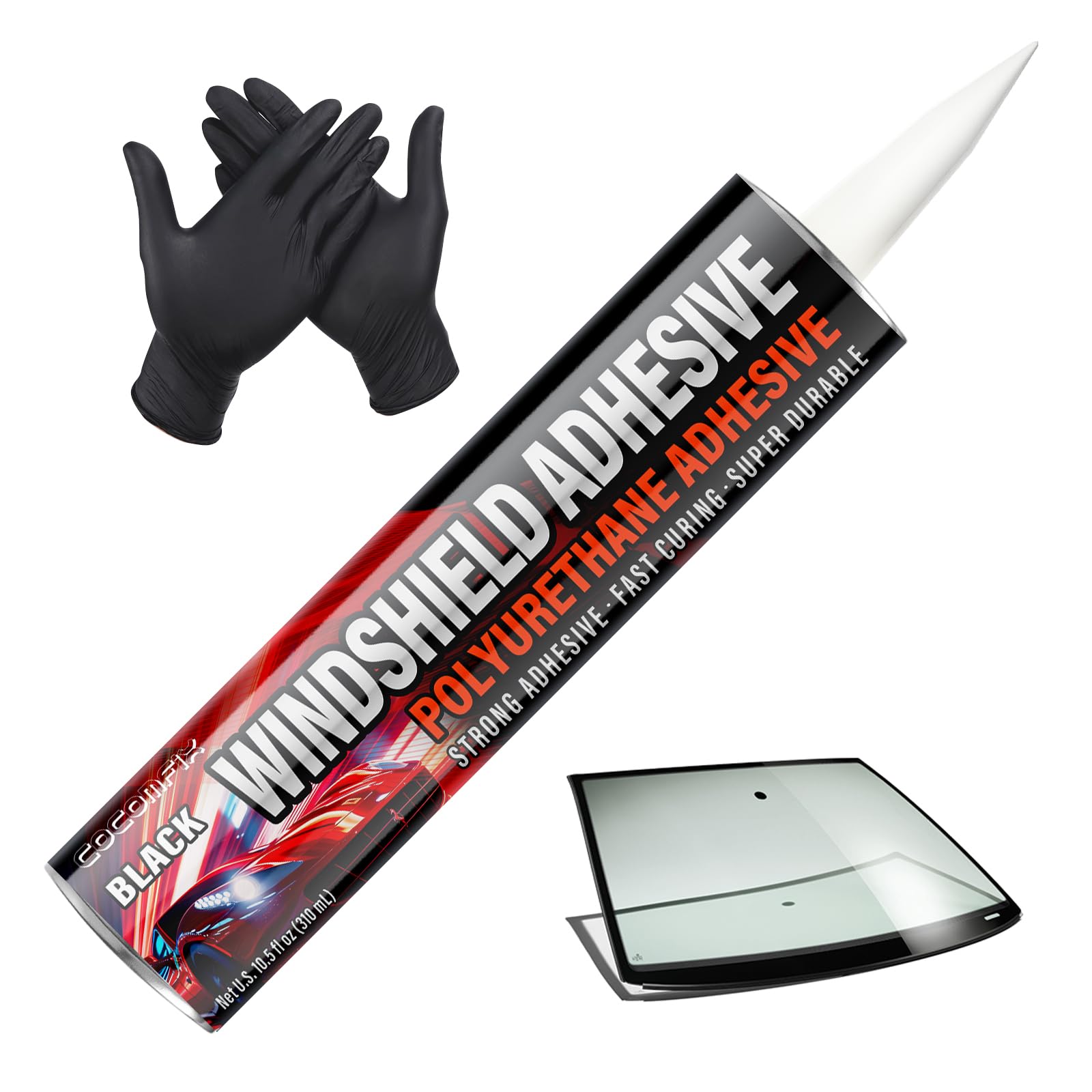 cocomfix Polyurethane Windshield Adhesive, Fast Curing & High Bond ...