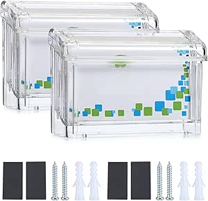 Amazon.com : BTSKY 2PCS Outdoor Business Card Holder Clear Acrylic Name ...