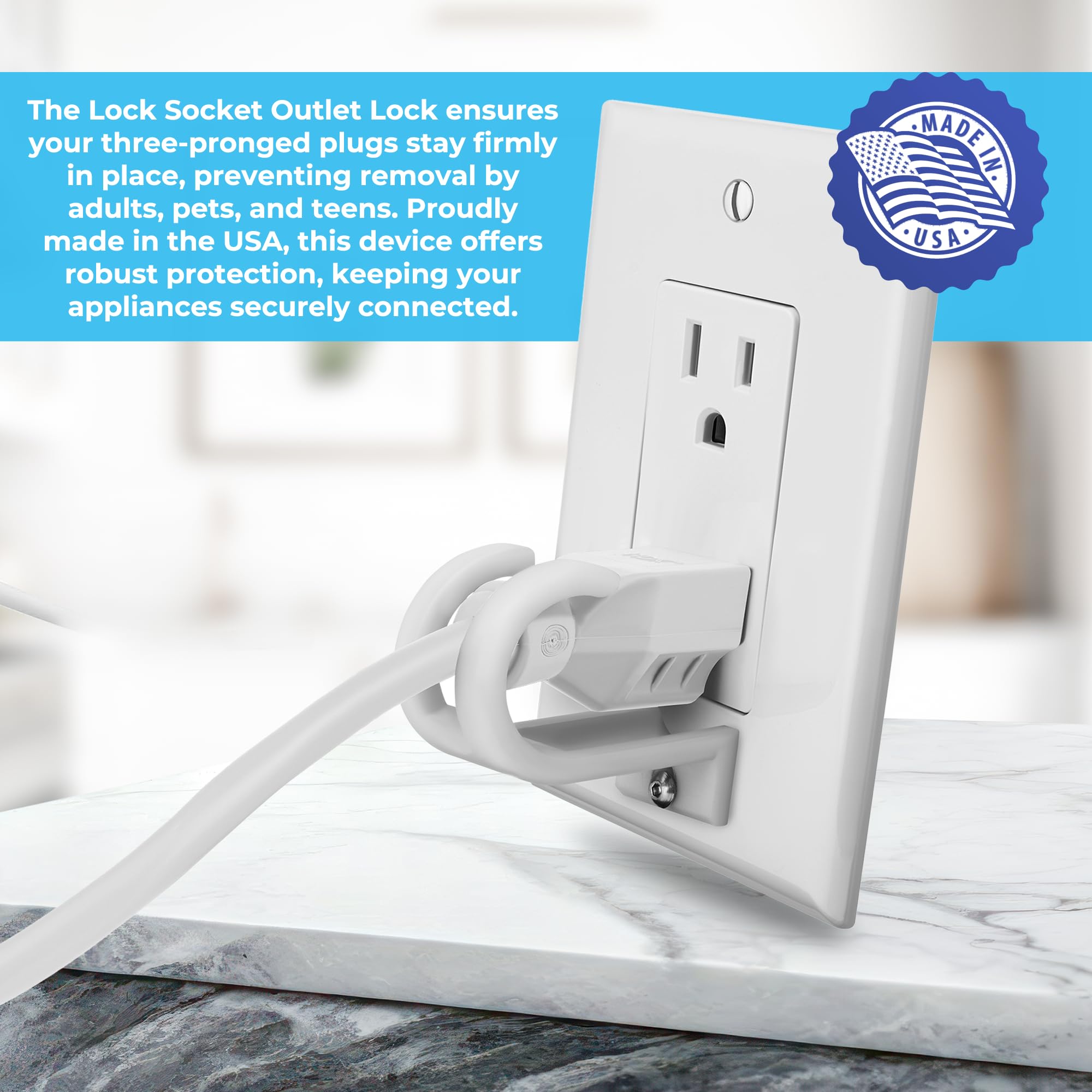 Lock Socket Outlet Lock Securely Protects Outlets & Plugs With Security ...