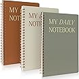 Amazon.com : ZICOTO Aesthetic Spiral Notebook Set of 3 For Women - Cute ...