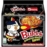 Amazon.com : Samyang Buldak Spicy Ramen, Hot Chicken Ramen, Korean Stir ...