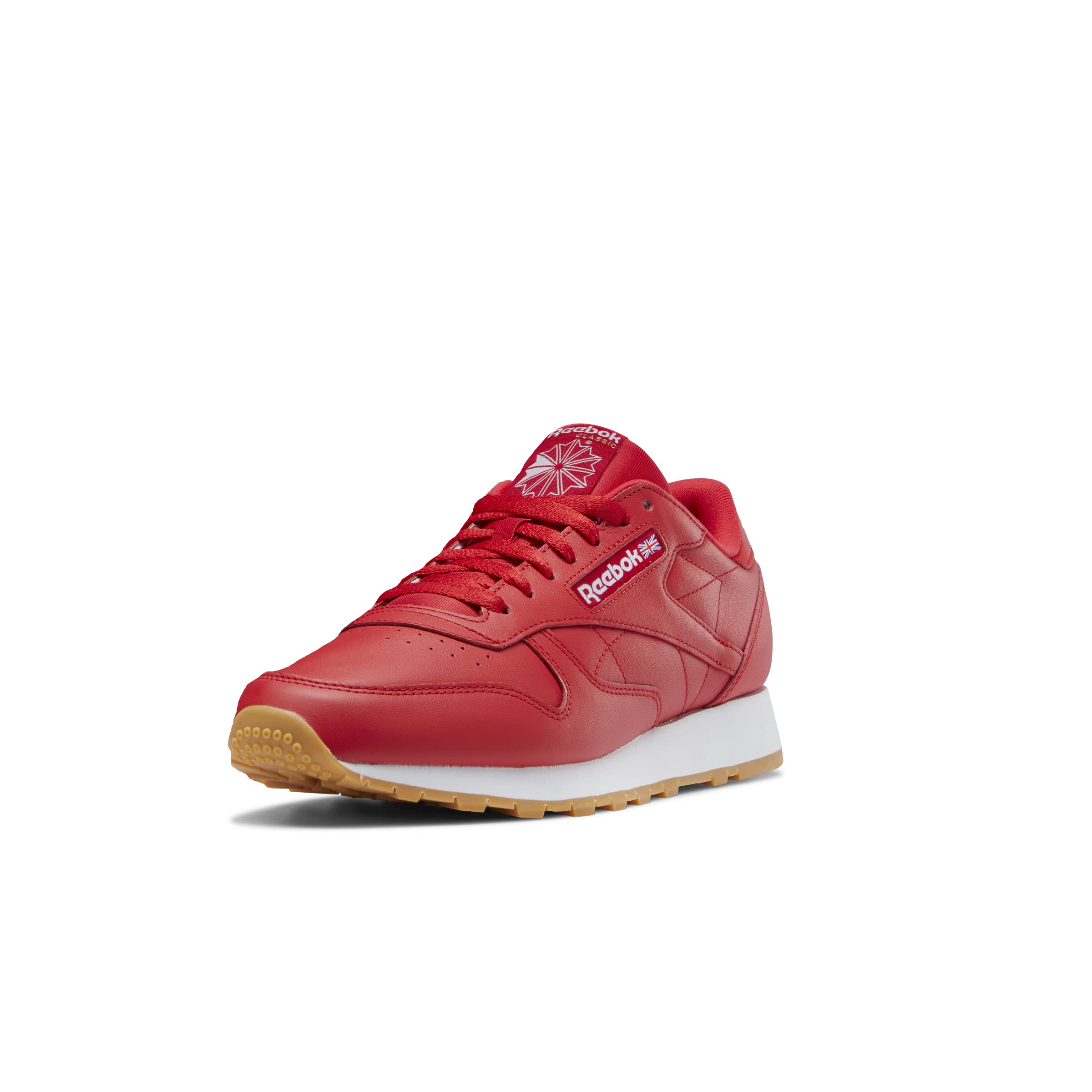 Reebok Unisex Classic Leather Sneaker, Vector Red/FTWR White Rubber Gum ...