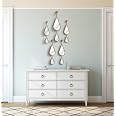 Amazon.com: OUSHUAI Gold Teardrop Mirror Set,5pcs Drop Shape Wall ...