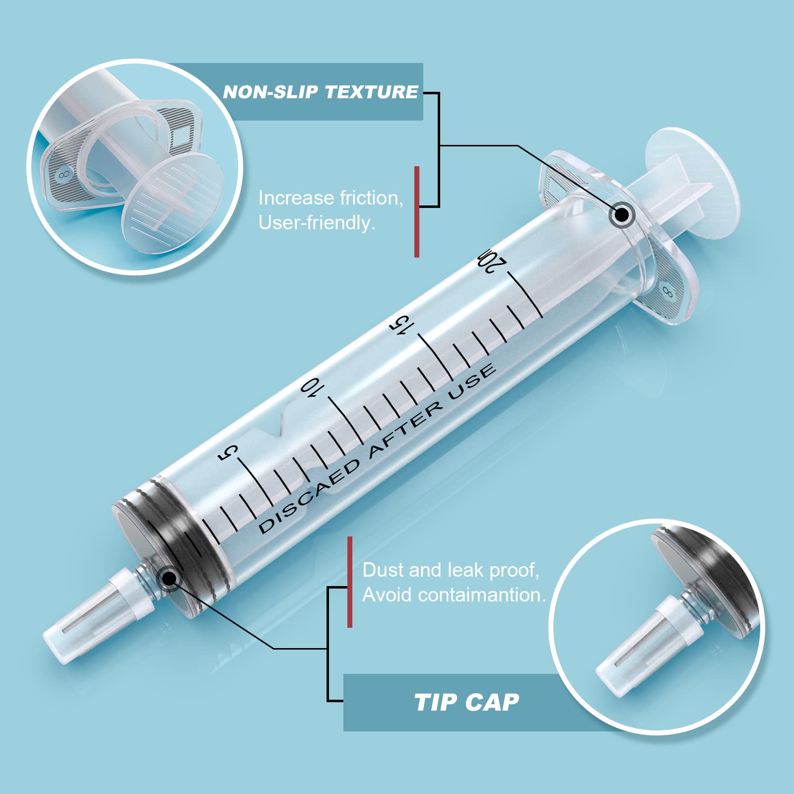 Mua 2Pack 300ML Extra Large Syringe and 2Pack 20ML Plastic Syringes ...