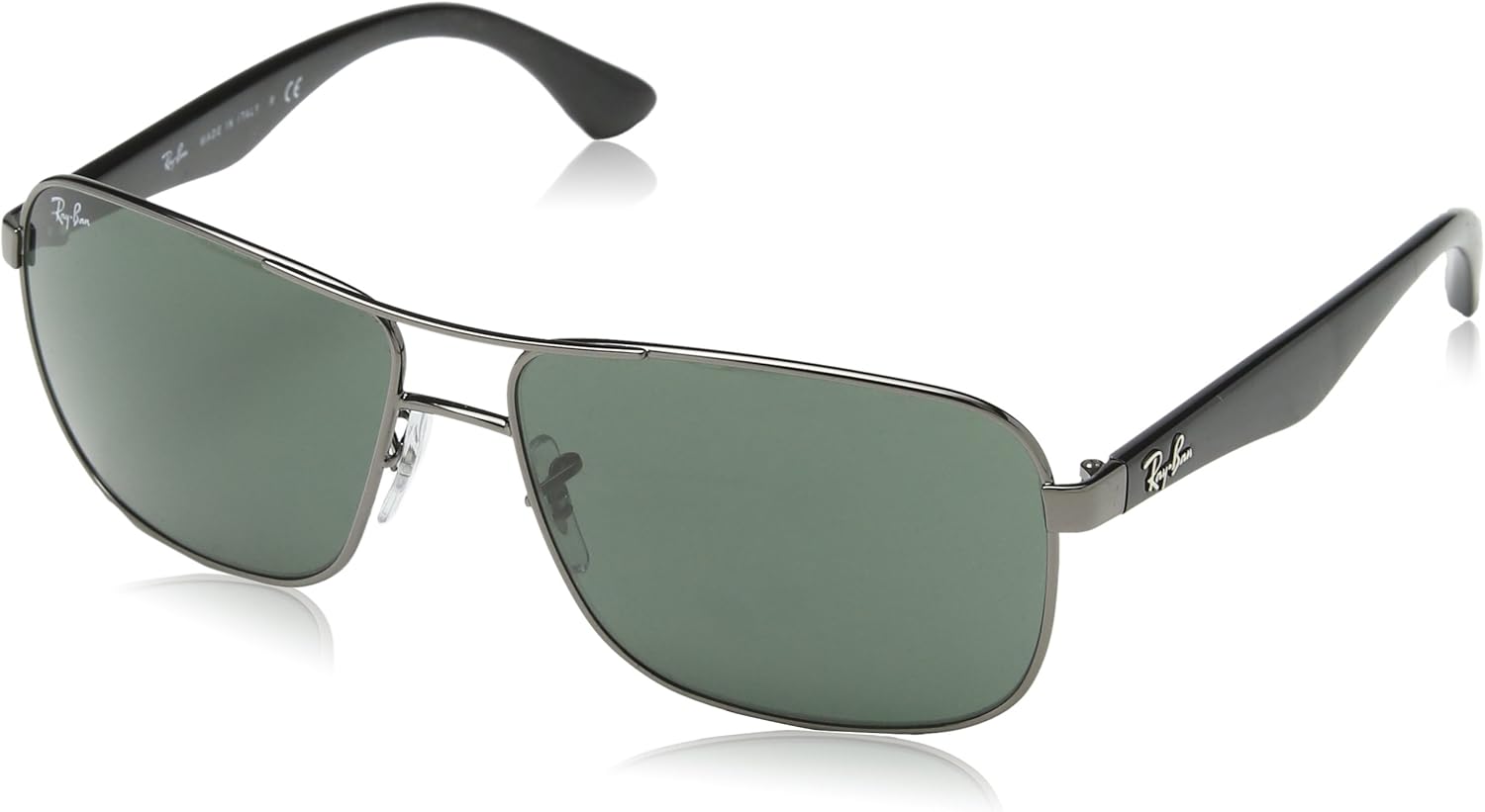 Ray-Ban Unisex Sonnenbrille RB3516, Einfarbig, Grau (Gestell: Gunmetal ...