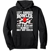 Amazon.com: Funny Left Handed Bowler Design For Men Women Bowling ...