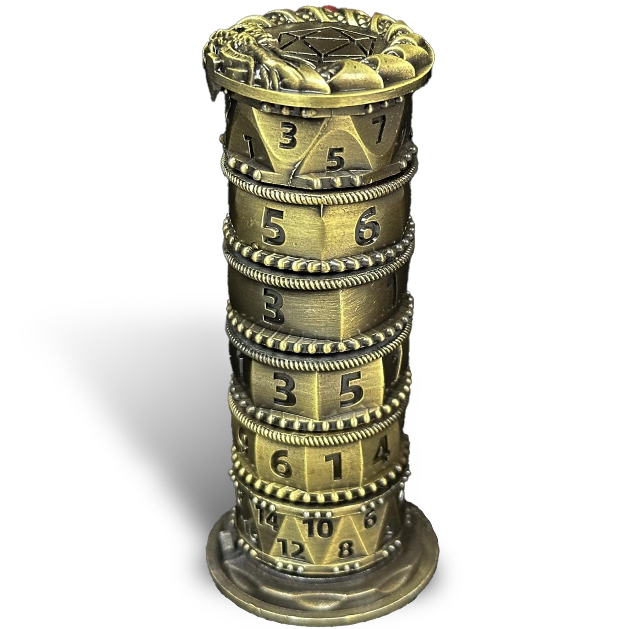 Hokant Pagoda Dice Spinner 7 in 1 DND Dice Set, Metal D&D Unique ...