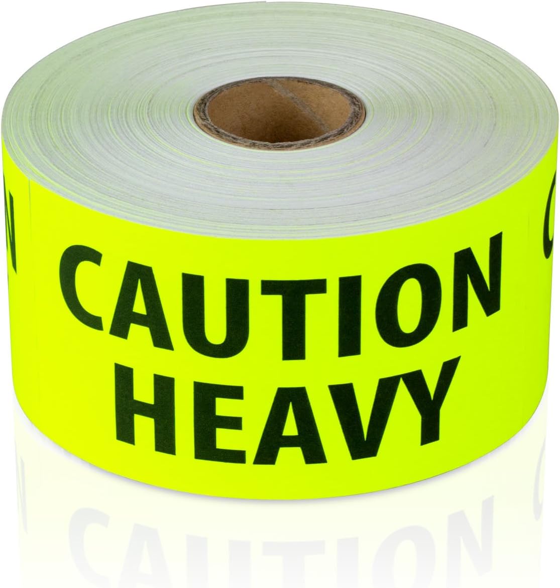 2x4 Caution Heavy Yellow Shipping Warning Labels Stickers - 1 roll ...