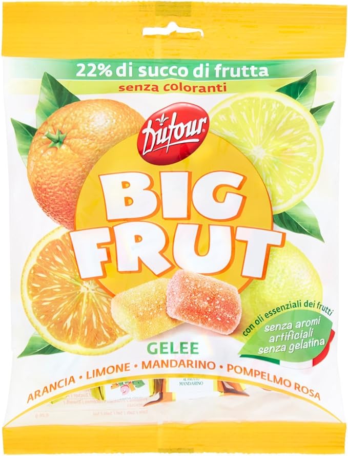 Dufour Caramelle Big Frut Agrumi Gr.180: Amazon.it: Alimentari e cura ...