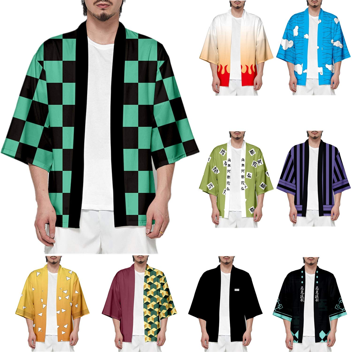 Mua JANSSE Demon Slayer Children's Haori Cosplay Costume, Demon Slayer ...