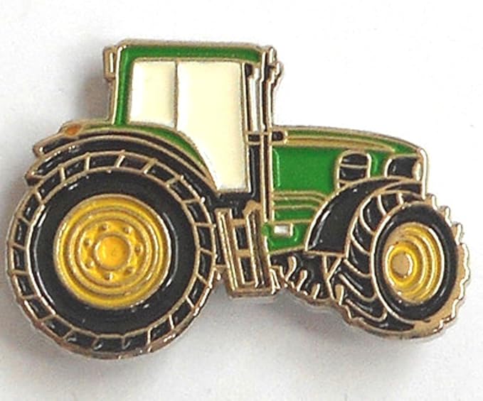 Metal Enamel Pin Badge Brooch Farm Tractor Green: Amazon.co.uk: Kitchen ...