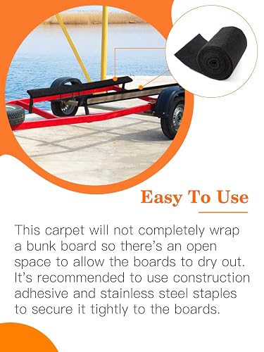 Boat Rollers For Trailers PAMASE Boat Trailer Bunk Carpet - 13ft X 9in ...