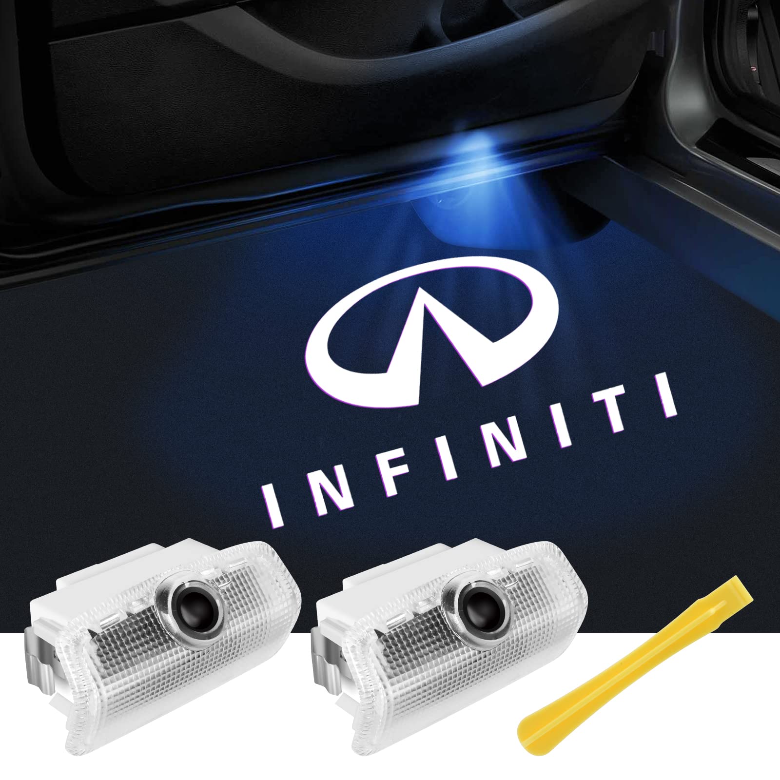 No Fade Car Door Lights Logo for Infiniti, LED Welcome Lights ...