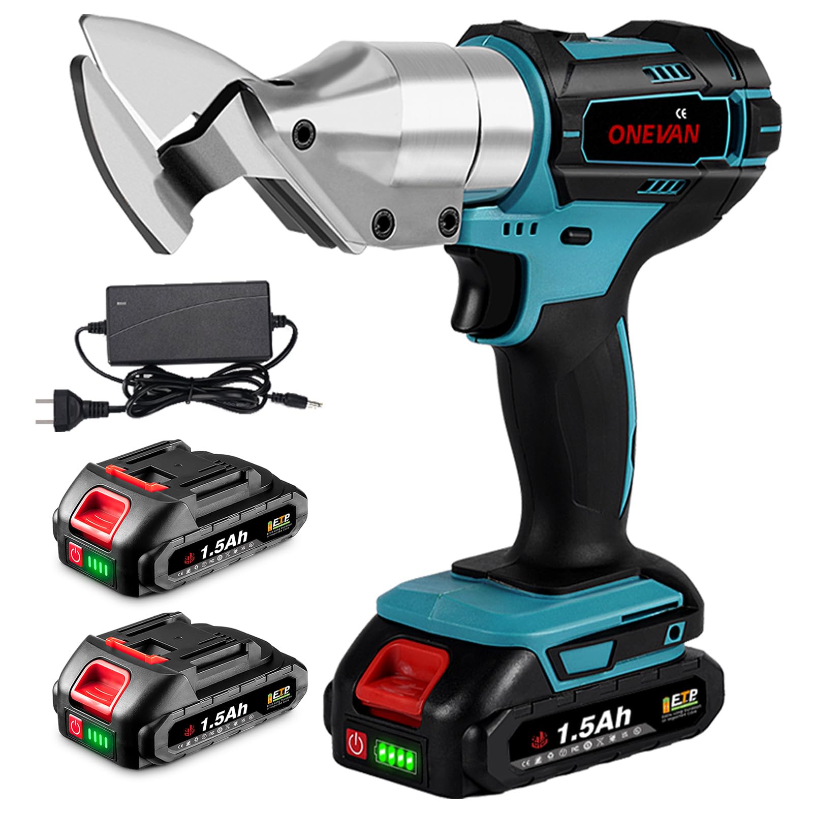 Cordless Metal Shear, Heavy Duty Electric Scissors for Cutting Metal ...