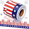 Amazon.com : 68.9 Feet American Flag Bulletin Board Border USA ...