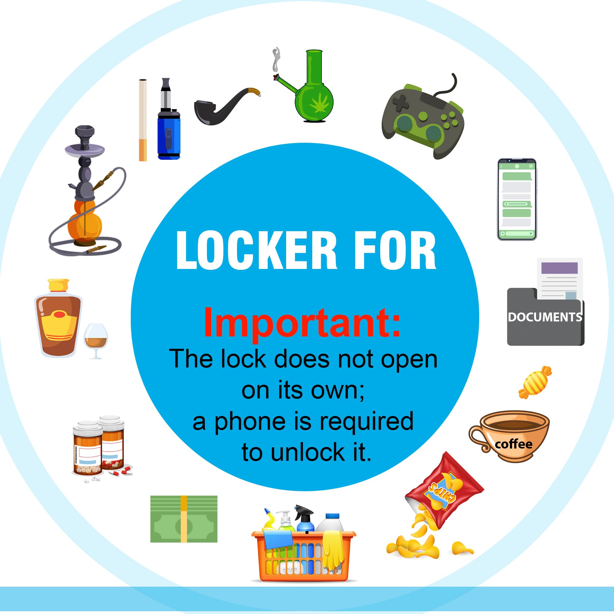 Mua Habit Control Time Lock with App - Bluetooth Liquor Cabinet Timer ...