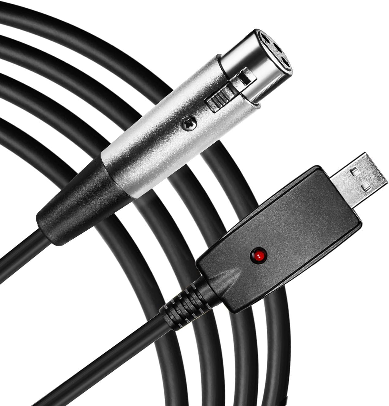 Neewer Cavo Audio di Conversione per Microfono Connettori USB Maschio a ...