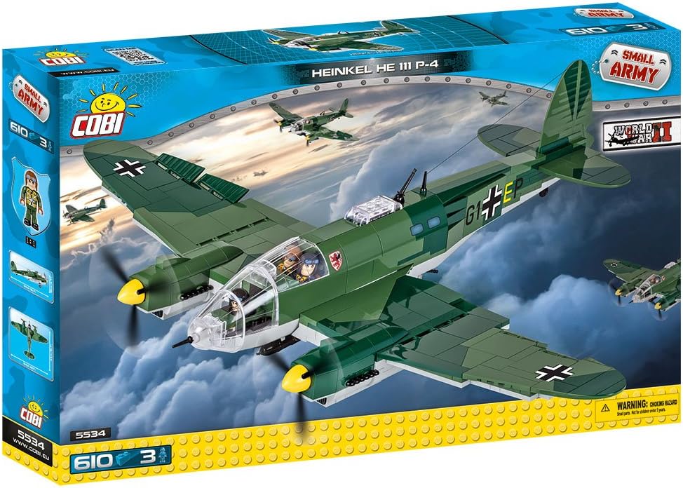 COBI Small Army Heinkel He 111 Kit de construcción de avión: Amazon.com ...