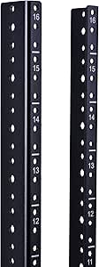 Amazon.com: RackPath 16U Vertical Server Rack Rail Pair Kit, DIY Rack ...