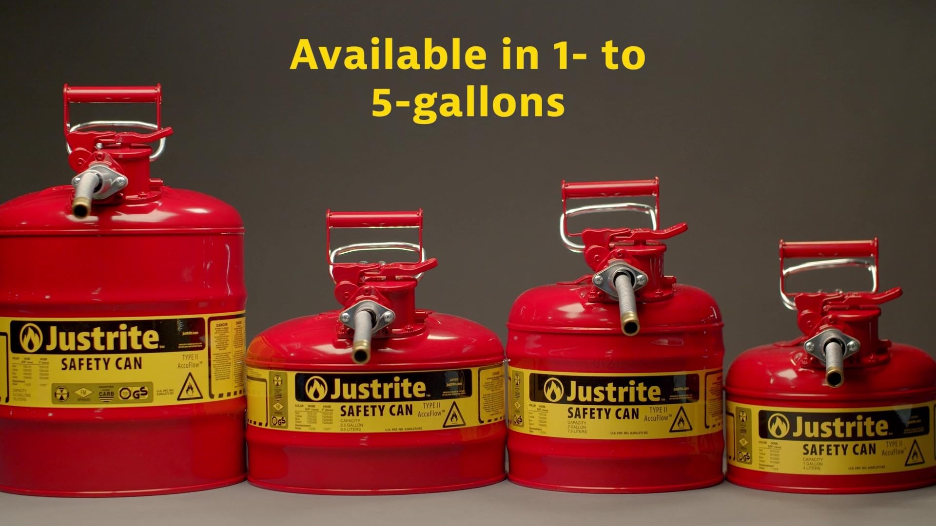 Mua Justrite 5 Gallon Type II Yellow Safety Can for Diesel with Flame ...
