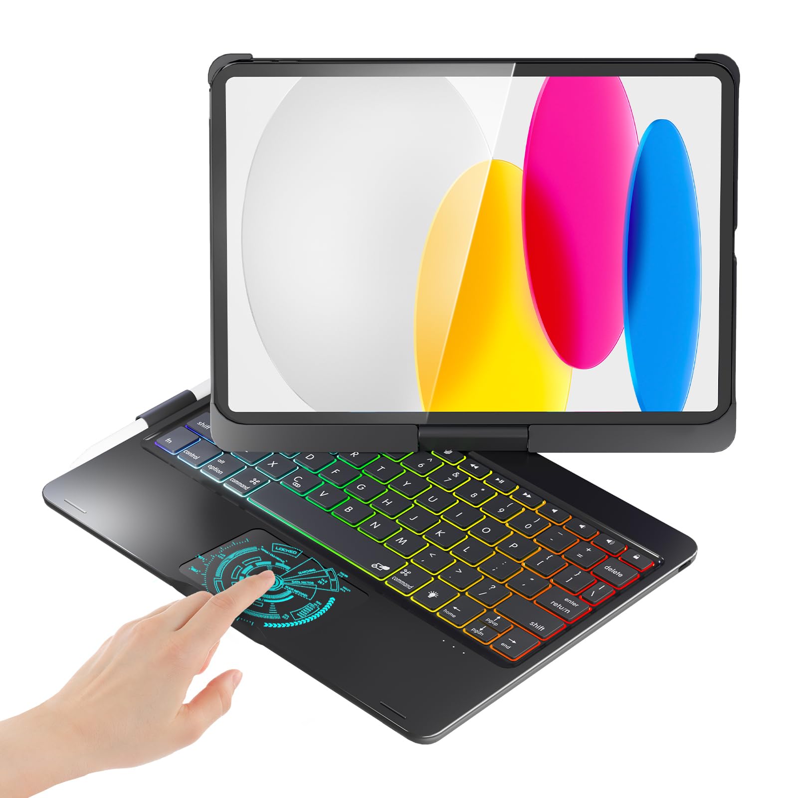 BABG TouchPad Keyboard Case for iPad 10th Generation&iPad 11th(A16,2025 ...