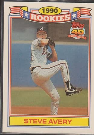 Amazon.com: 1990 Topps Steve Avery Braves Rookies Baseball Card #3 of ...