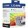 Amazon.com: LC406 Ink Cartridge (with New Chip),Compatible for Brother ...