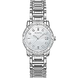 Amazon.com: Bulova Classic Quartz Ladies Watch, Stainless Steel ...