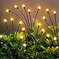 URAGO Super Bright Solar Powered Firefly Lights, High Flexibility Starburst Swaying Lights ...