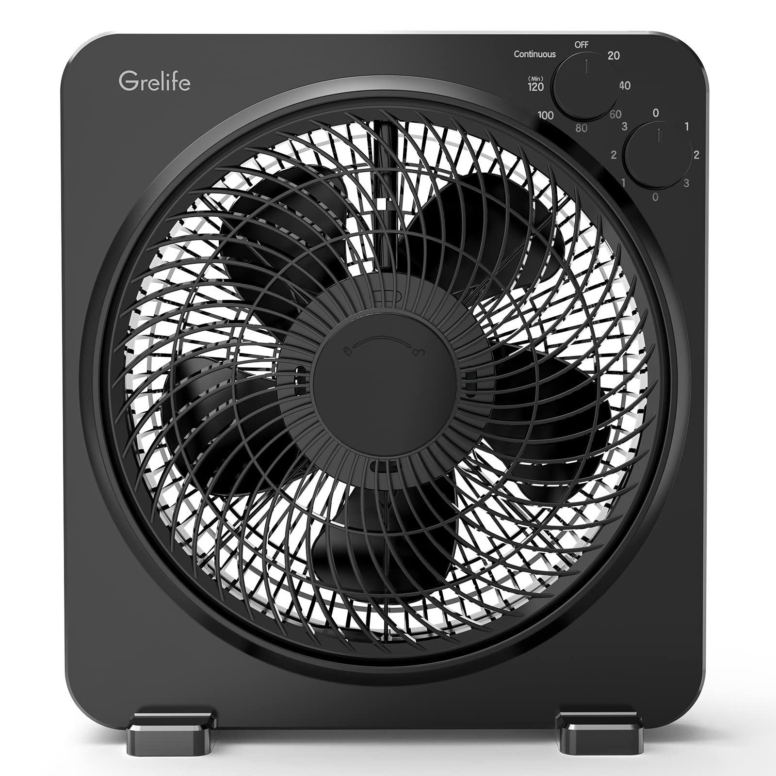 Mua Table Fan, 14" Box Fan with 3 Adjustable Speeds, Quiet Running ...