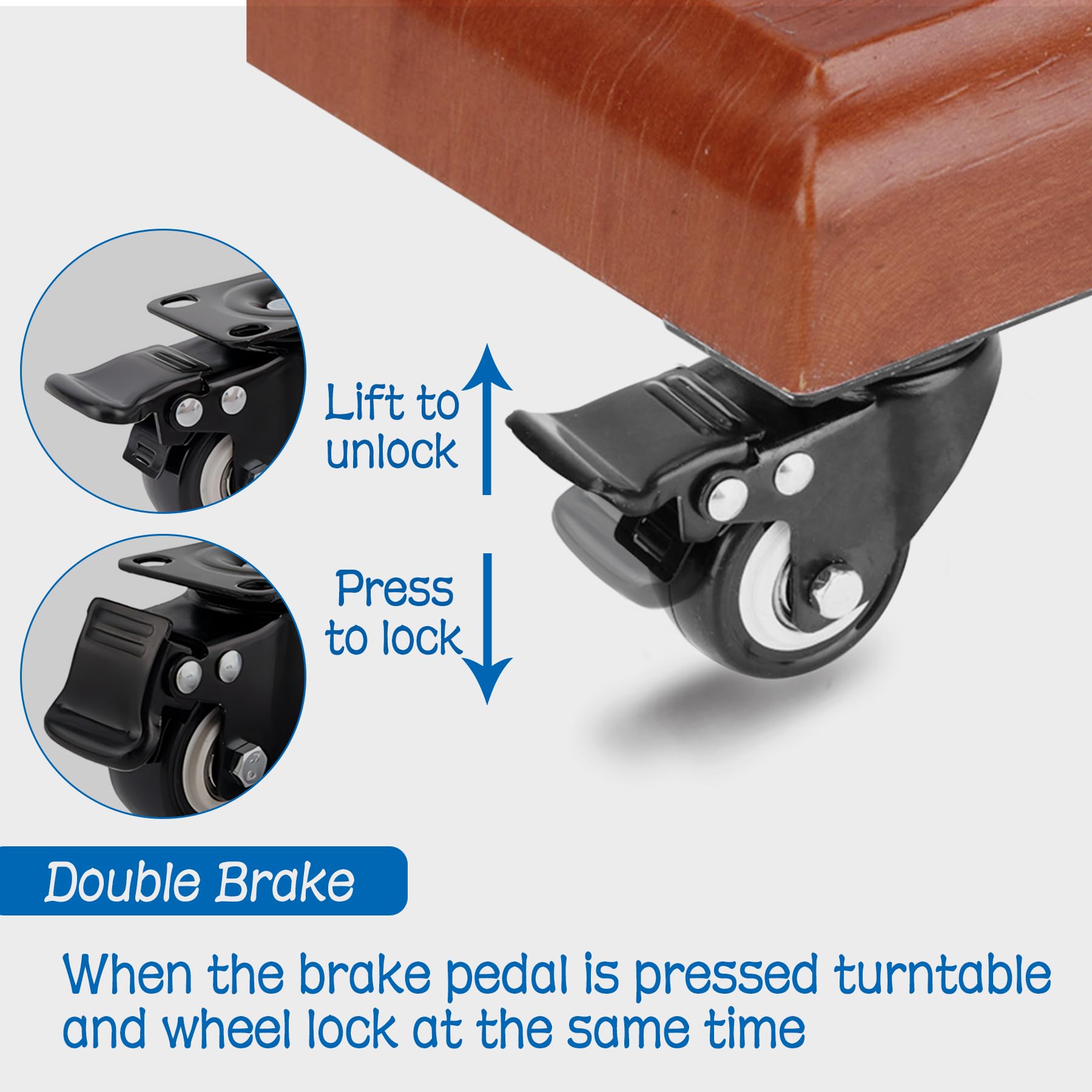 Mua 2" Caster Wheels Casters Set of 4 Heavy Duty Locking Casters Swivel ...