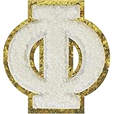 Amazon.com: Alpha Phi Iron-On Greek Letter Chenille Patch Set