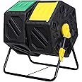 Amazon.com : Nouva 37 Gallon Compost Bin Dual Chamber Composter Tumbler ...