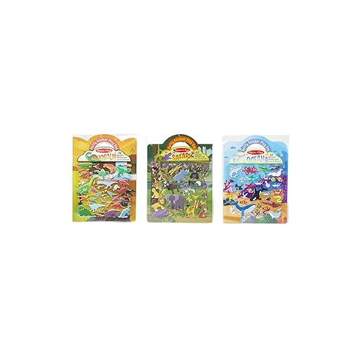 Melissa & Doug Reusable Puffy Sticker Wild Adventures Play Set 3-Pack ...