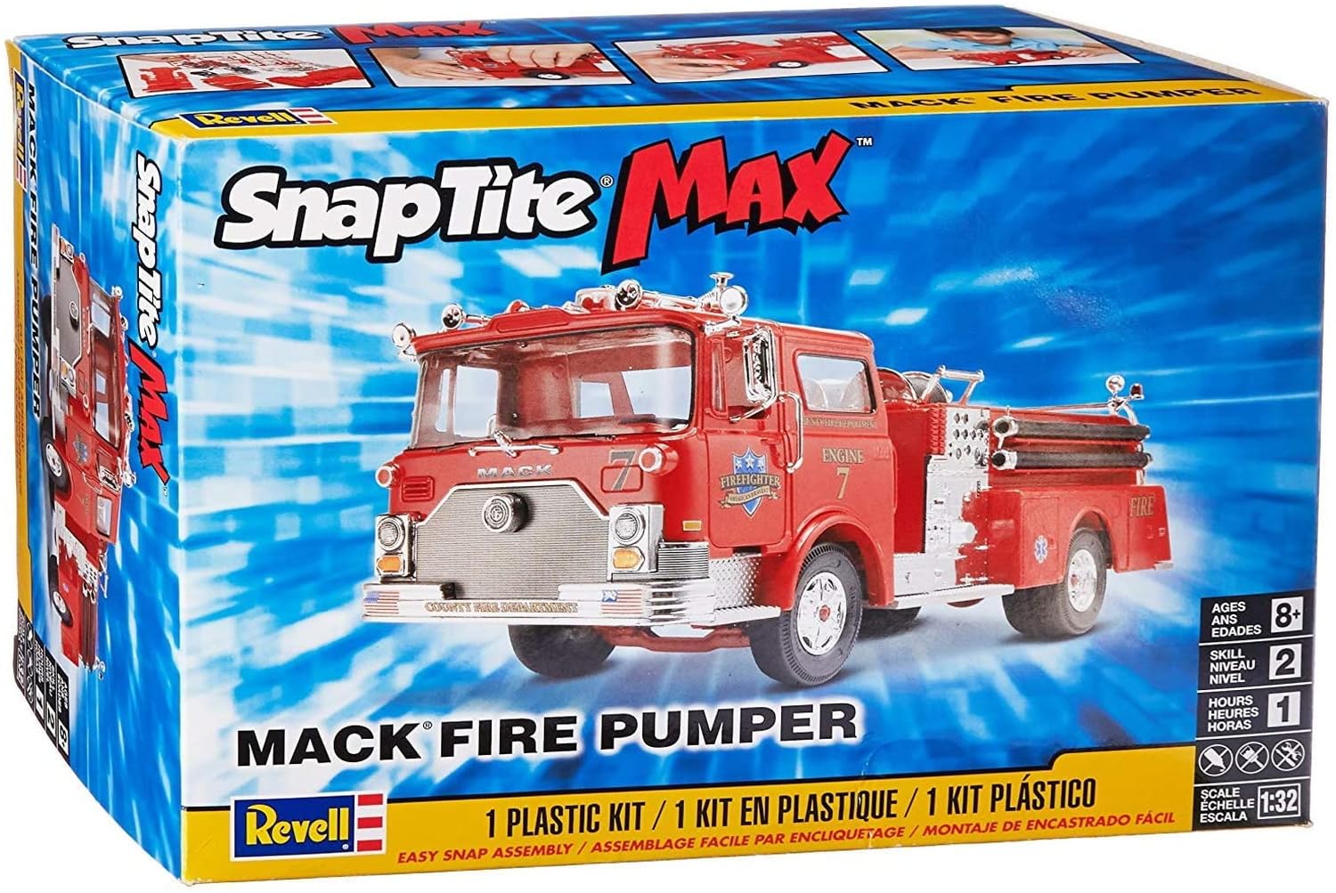 Mua Revell Level 2 Snap Tite Max Model Kit Mack Fire Pumper Truck 1/32 ...
