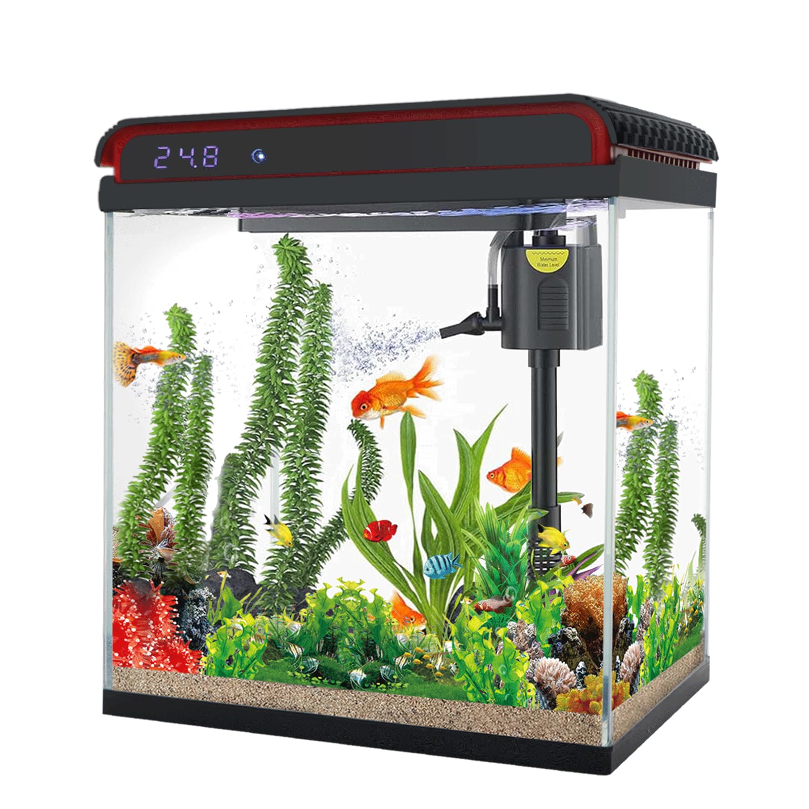 5 Gallon Betta Fish Tank Starter kit, Self-Cleaning Small Fish Tank ...
