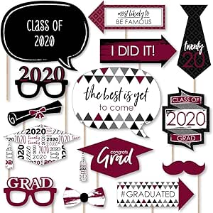 Amazon.com: Big Dot of Happiness Maroon Grad - Best is Yet to Come ...