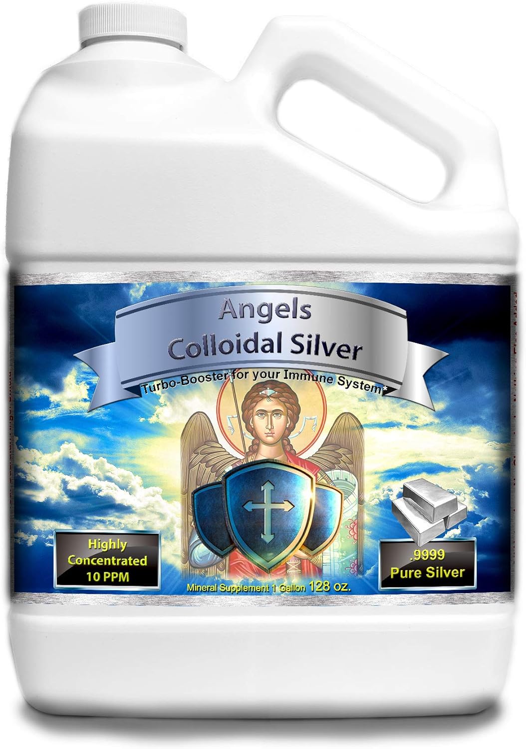 Amazon.com: Angels Colloidal Silver (1 Gallon Plastic Jug): Health ...