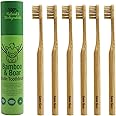 Amazon.com : Natural Bristle Bamboo Toothbrush (NO Nylon - Boar Hair ...