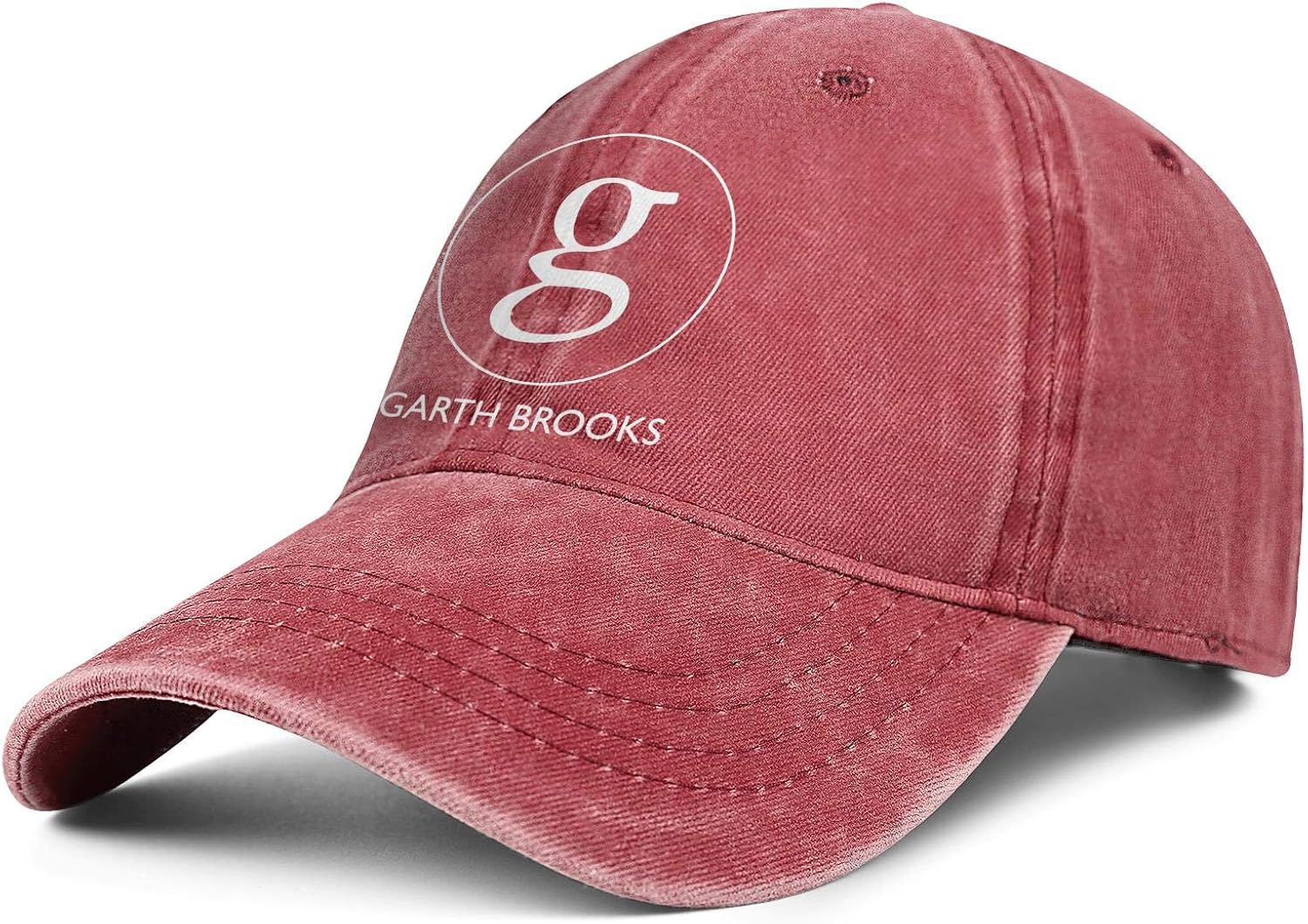 Men/Womens Red G-Logo- Adjustable Peak Cap Fashion Baseball Hat: Amazon ...