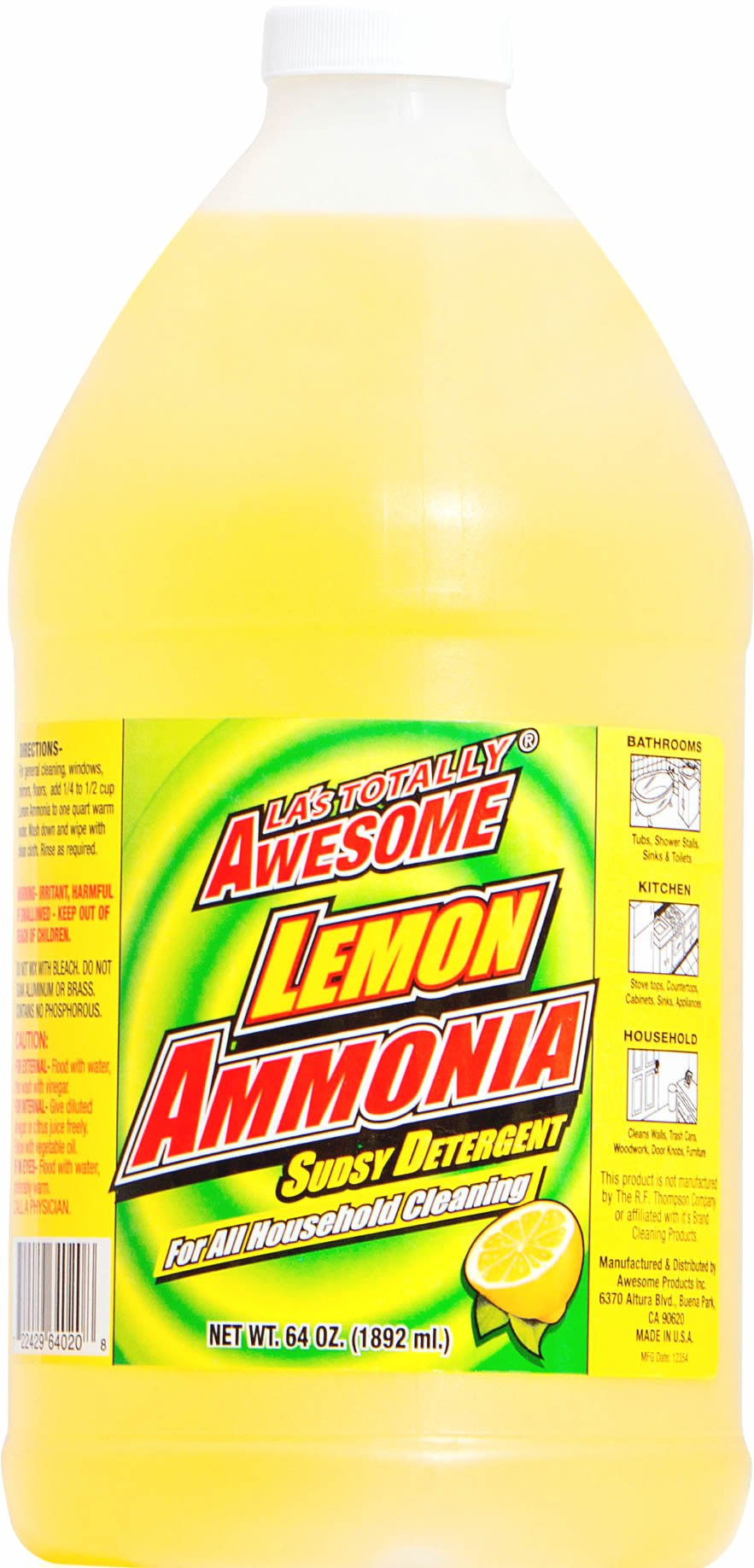 Mua La's Totally Awesome Ammonia Lemon All Purpose Concentrated Cleaner ...