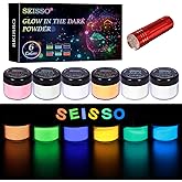 Amazon.com: 10 Color Glow In The Dark Pigment Powder with UV Lamp ...