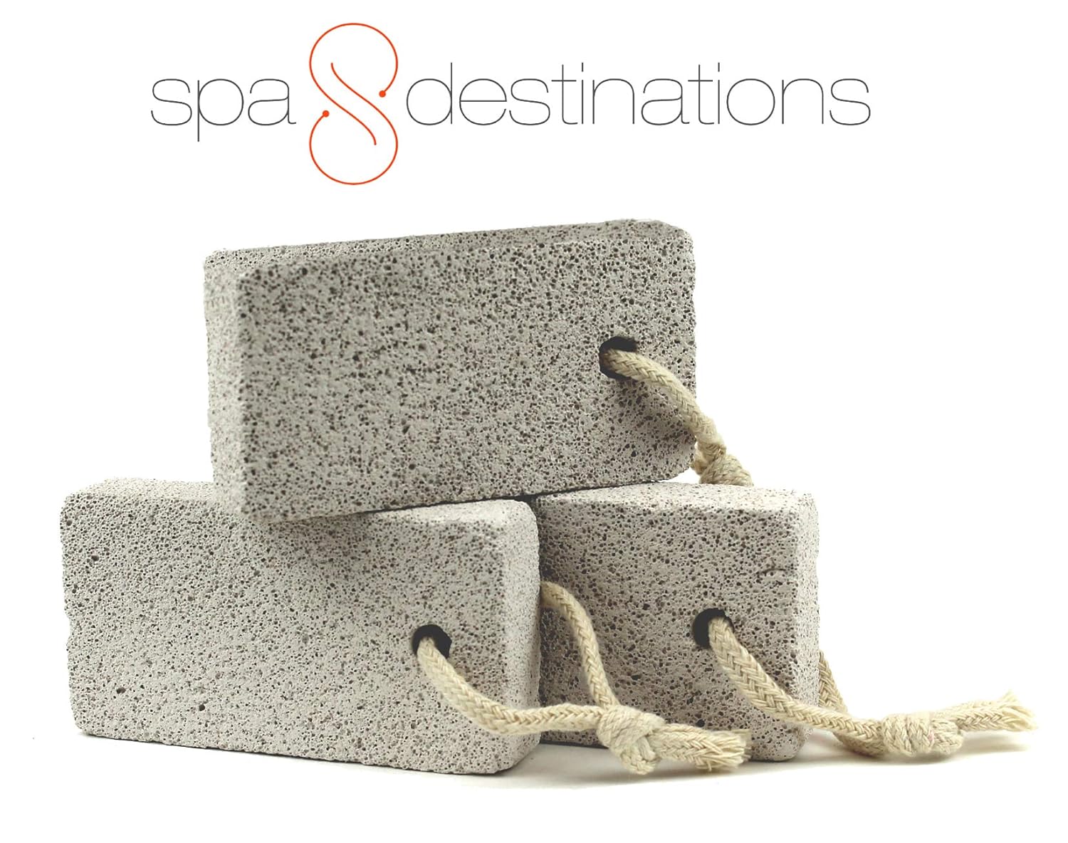 Amazon.com: Natural Pumice Stone Three (3) Pack. For Feet, Skin and ...