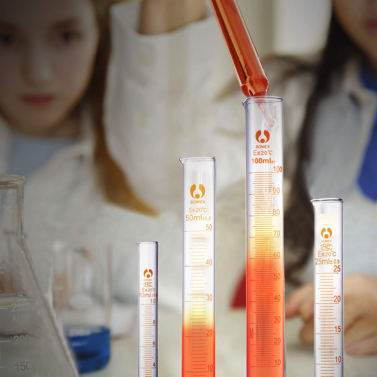 Prodotti scientifici e per laboratorio 4 cilindri in 4 misure con ...
