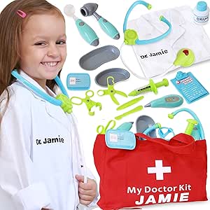 Amazon.com: Personalized Doctor Kit for Kids - Realistic Doctor Playset ...