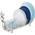 Amazon.com: iDesign 60115 Classico Metal Dish Drainer Rack with ...