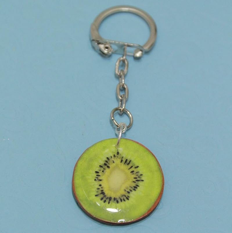 Amazon.com: Handmade Kiwi Fruit Keychain Handbag Charm Keyring ...