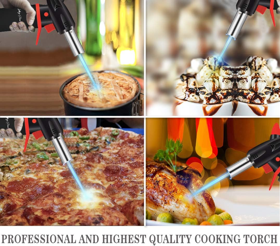 Spicy Dew Blow Torch – Creme Brulee Torch – Refillable Professional ...